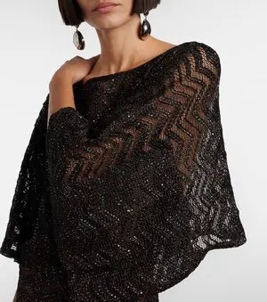 Missoni Zigzag Sequined Top - Brown