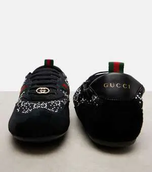 Gucci Suede-trimmed Sneakers