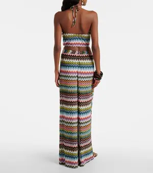 Missoni Zigzag Lamé Palazzo Pants - Multicoloured