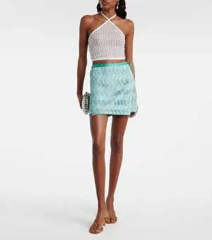 Missoni Zigzag Wrap Skirt - Blue