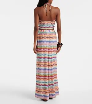 Missoni Zigzag Lamé Palazzo Pants - Multicoloured