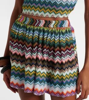 Missoni Zigzag Lamé Bermuda Shorts - Multicoloured