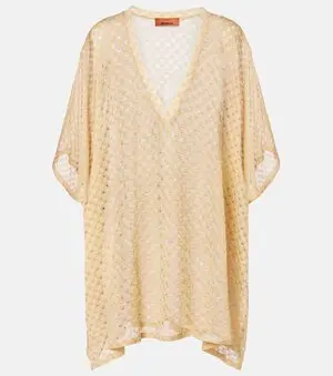 Missoni Open-knit Lamé Kaftan