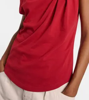 Isabel Marant Étoile Naydagz Draped Cotton Jersey Top