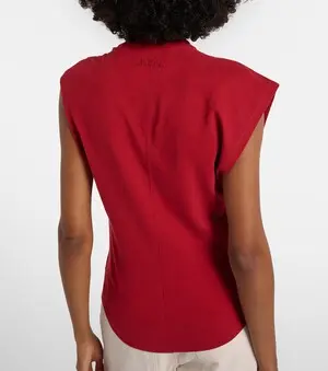 Isabel Marant Étoile Naydagz Draped Cotton Jersey Top
