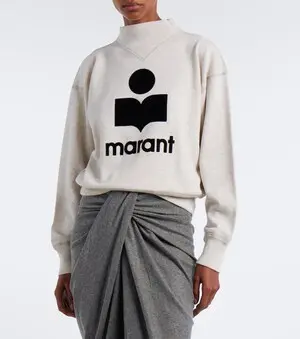 MARANT ETOILE Moby Logo Cotton-blend Sweatshirt