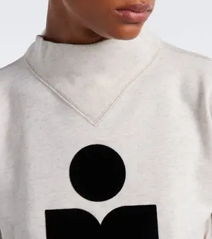 MARANT ETOILE Moby Logo Cotton-blend Sweatshirt