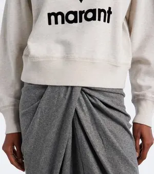 MARANT ETOILE Moby Logo Cotton-blend Sweatshirt