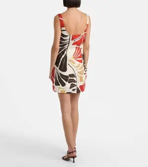 SIR. Julietta Floral Linen Minidress - Red