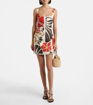 SIR. Julietta Floral Linen Minidress
