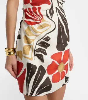 SIR. Julietta Floral Linen Minidress