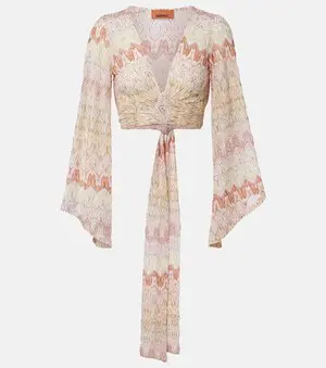 Missoni Lamé Crop Top - Multicoloured