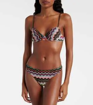 Missoni Zigzag Lamé Bikini - Multicoloured