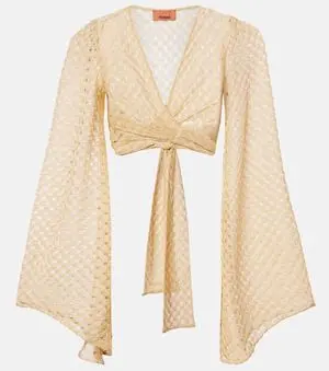 Missoni Lamé Crop Top - Gold