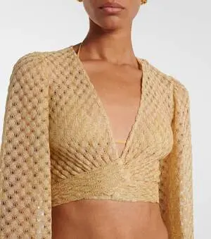 Missoni Lamé Crop Top - Gold