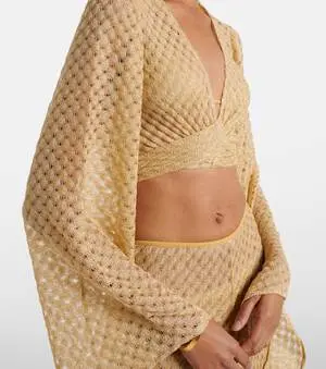 Missoni Lamé Crop Top - Gold