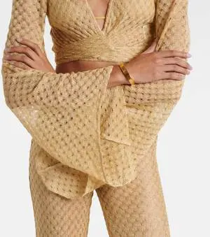 Missoni Lamé Crop Top - Gold