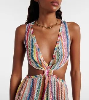 Missoni Zigzag Cutout Mini Dress