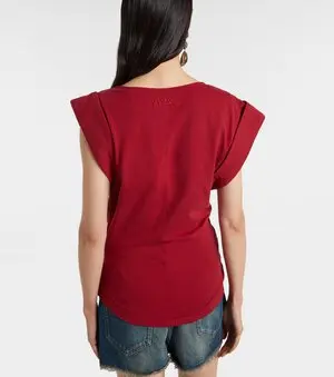 Isabel Marant Étoile Draped Cotton Jersey Top - Red