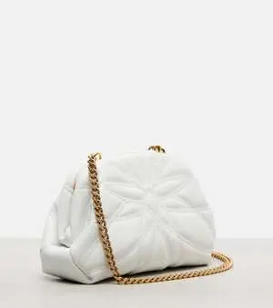 Dolce & Gabbana Devotion Small Embellished Leather Clutch - White