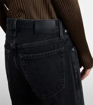 Citizens Of Humanity Miro Cropped High-rise Barrel-leg Jeans - Black
