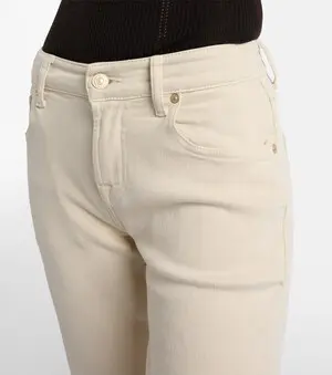 7 For All Mankind Calie Mid-rise Straight Jeans