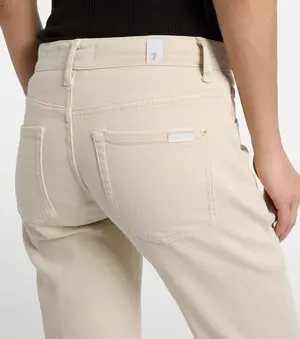 7 For All Mankind Calie Mid-rise Straight Jeans