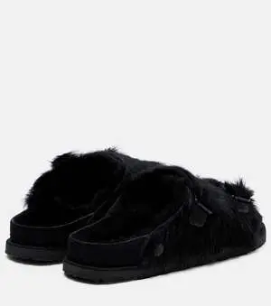 BIRKENSTOCK Zurich Shearling Slides - Black