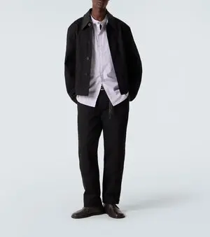Studio Nicholson X Aaron Levine Denver Cotton Straight Pants - Black