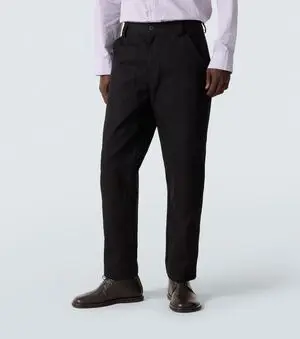 Studio Nicholson X Aaron Levine Denver Cotton Straight Pants - Black