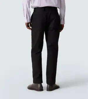 Studio Nicholson X Aaron Levine Denver Cotton Straight Pants - Black