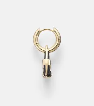 FOUNDRAE 18kt Yellow Horseshoe Pendant With Onyx