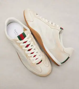 Gucci Shift Leather Sneakers