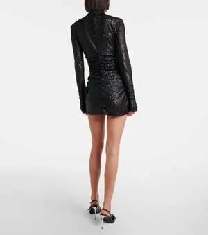 Norma Kamali Pickleball Sequined Mini Dress