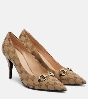 Gucci Gold Tone Pumps