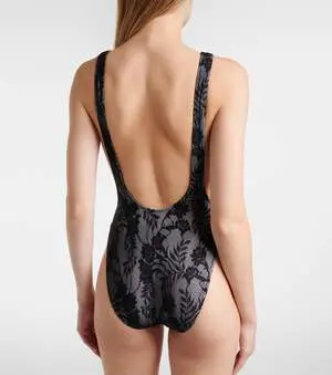 Norma Kamali Marissa Open-back Lace Bodysuit