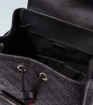 Gucci Gg Medium Leather Backpack