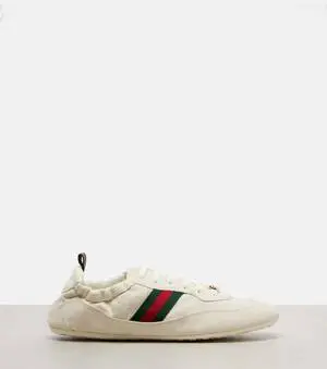 Gucci Suede-trimmed Canvas Sneakers
