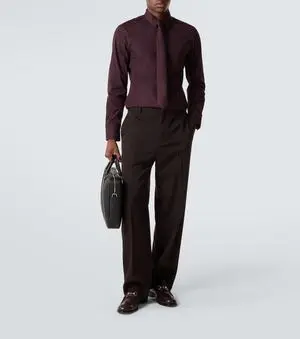 Gucci Gg Embossed Leather Briefcase