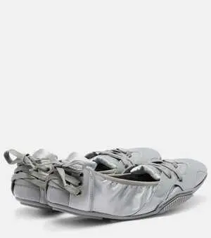 Acne Studios Bilaria Satin Sneakers - Grey