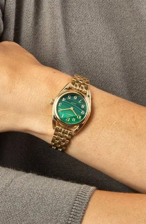 Shinola Derby Bracelet Watch - Malachite