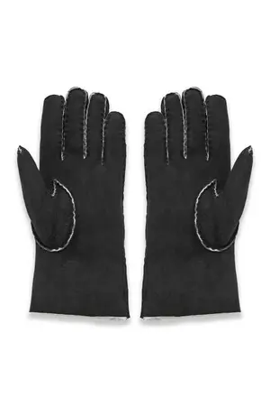 CELTIC & CO. Shearling Gloves - Black