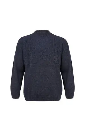 CELTIC & CO. British Wool Gansey Crewneck Sweater