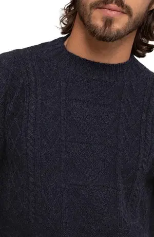 CELTIC & CO. British Wool Gansey Crewneck Sweater