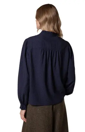 CELTIC & CO. Textured Frill Collar Blouse
