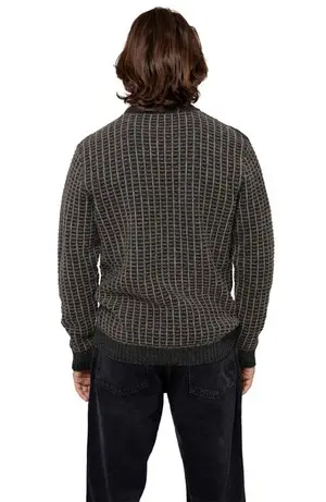 CELTIC & CO. Contrasting Stitch Wool Sweater