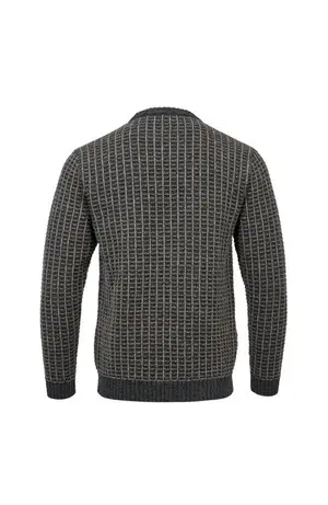 CELTIC & CO. Contrasting Stitch Wool Sweater