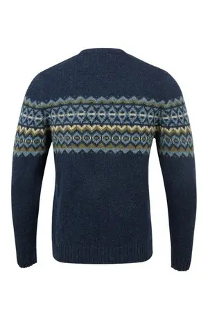 CELTIC & CO. Fair Isle Pattern Crew-neck Sweater