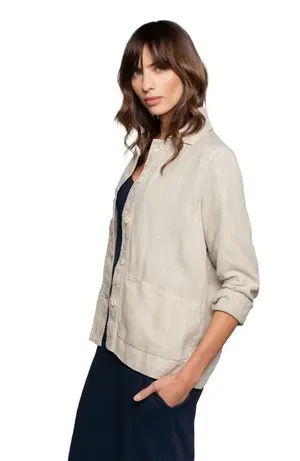 CELTIC & CO. Linen Boxy Jacket