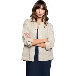 CELTIC & CO. Linen Boxy Jacket - Stone